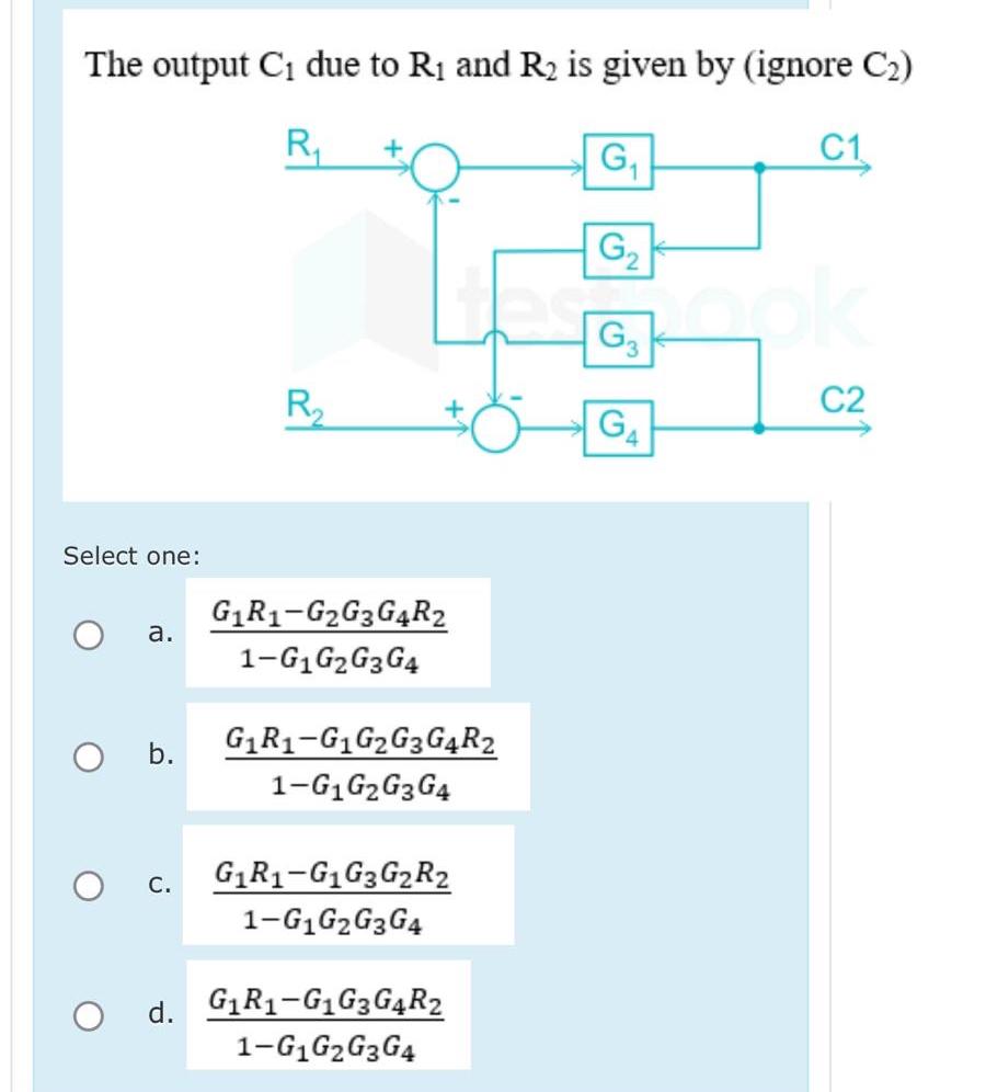 Solved The output C1 ﻿due to R1 ﻿and R2 ﻿is given by (ignore | Chegg.com