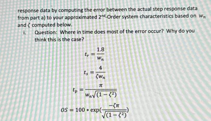 Solved 3. Step Response Analysis Problem # 3.1: Using a | Chegg.com