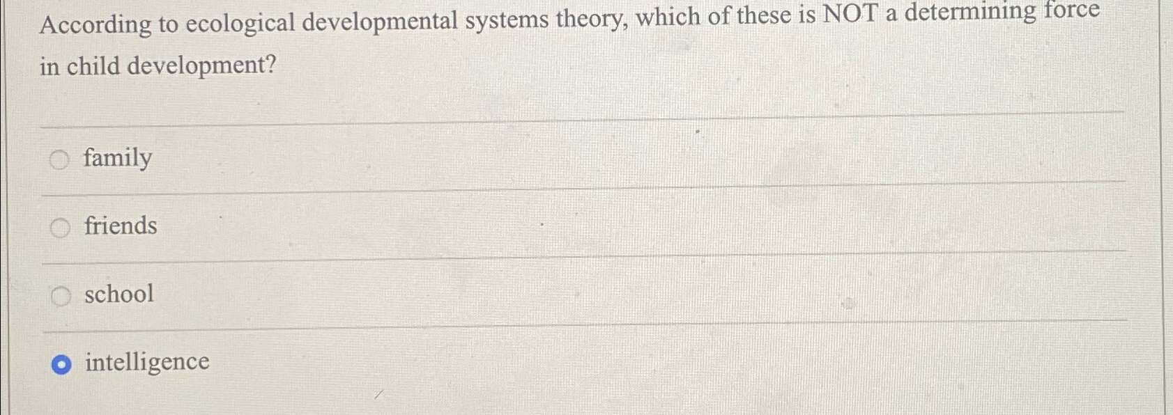 Solved According to ecological developmental systems theory, | Chegg.com