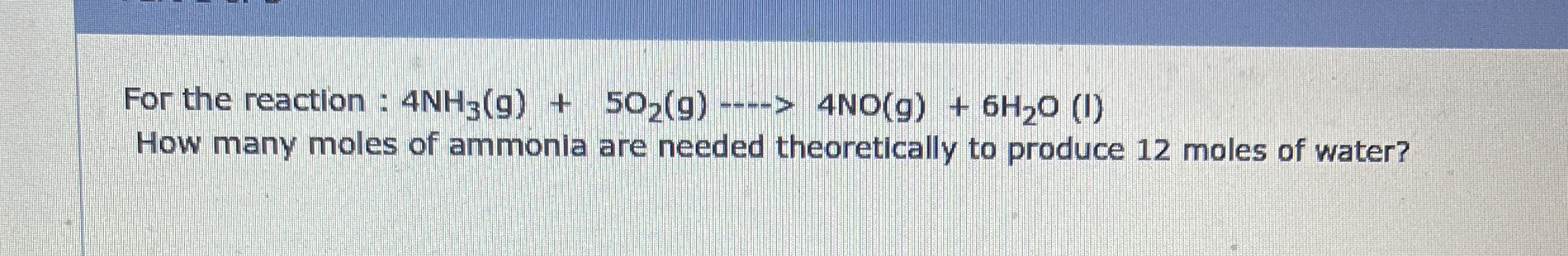 High Quality SOLUTION How many moles of ammonia are needed theoretically to | Chegg.com