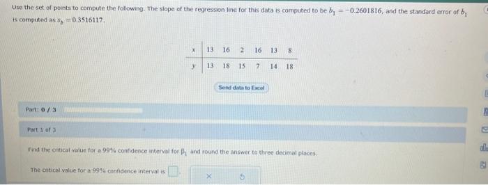 Solved Use the set of points to compute the following. The | Chegg.com