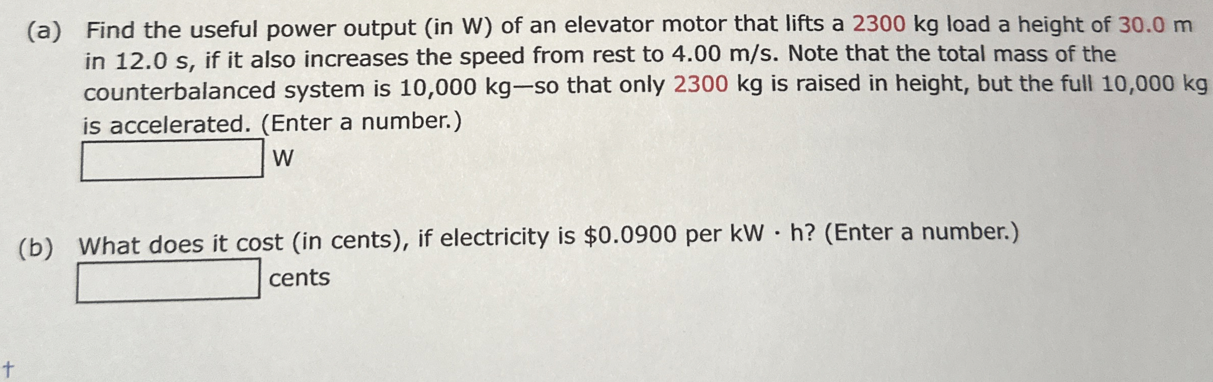 Solved (a) ﻿Find the useful power output (in W) ﻿of an | Chegg.com