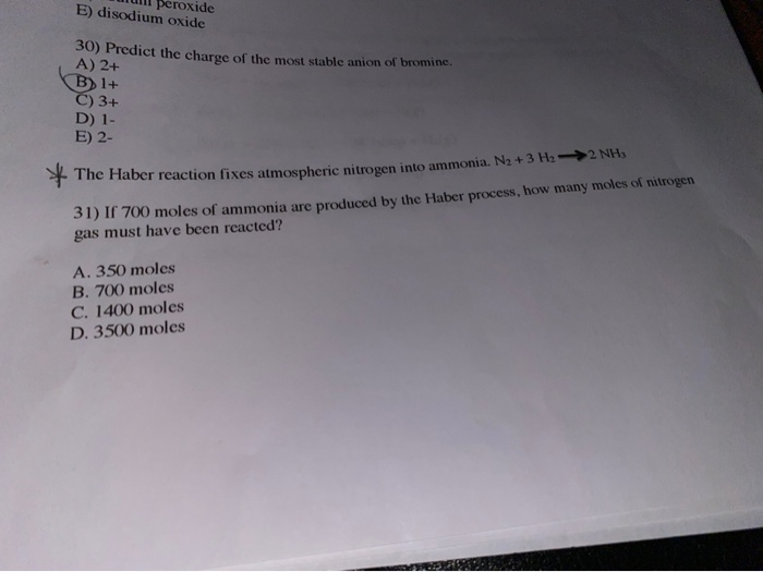Solved $12) Which is an actual compound? A) B) Na2NO3 C) | Chegg.com