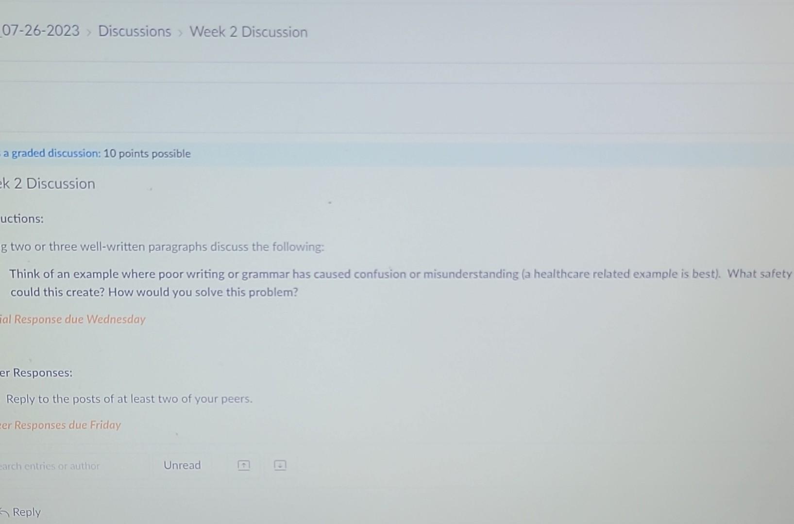 uctions: g two or three well-written paragraphs | Chegg.com