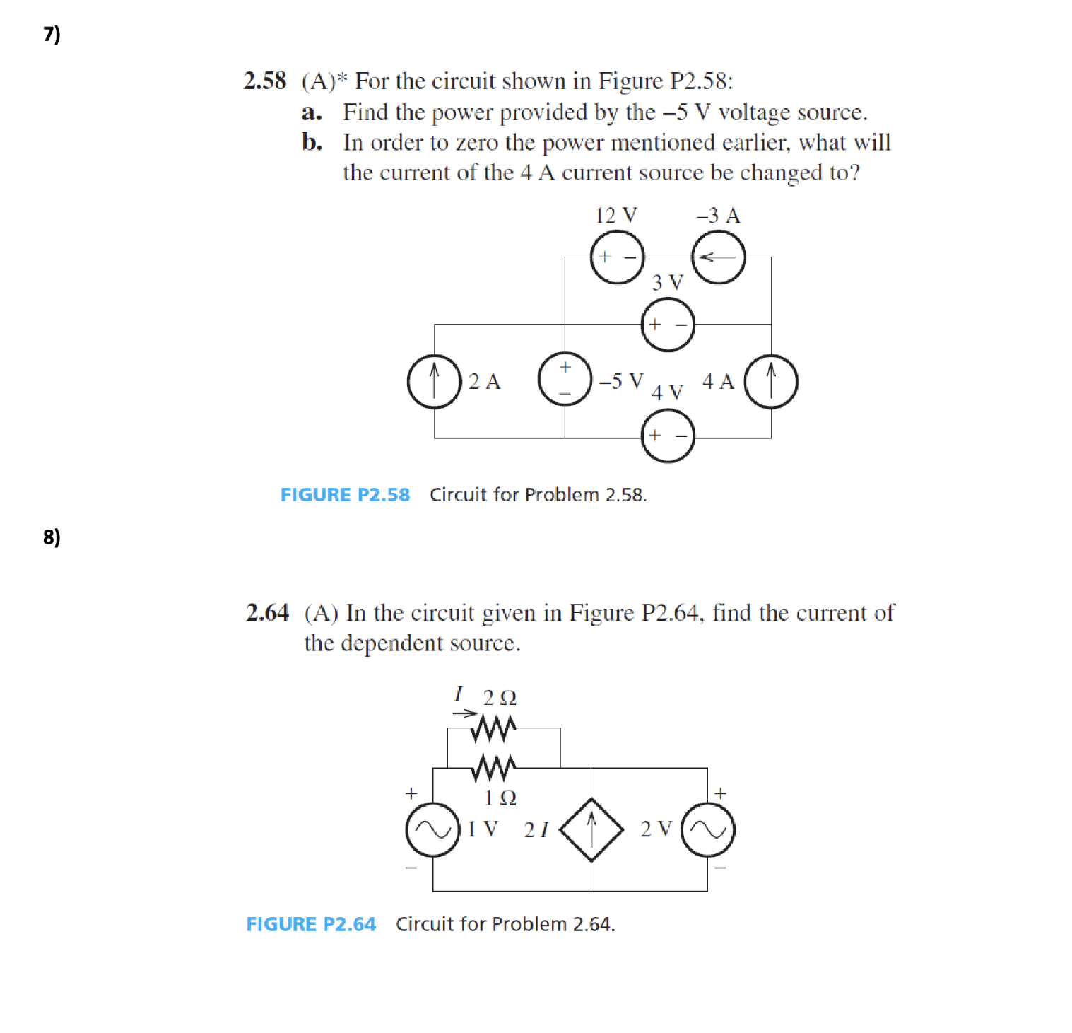 Solved 2.58 (A)* ﻿For the circuit shown in Figure P2.58:a. | Chegg.com