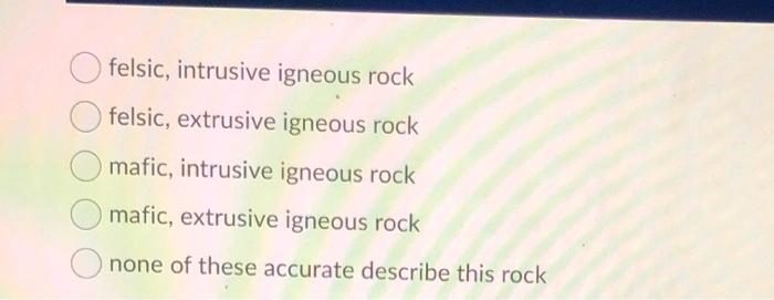 Solved Please look at an image of the rock shown here. What | Chegg.com