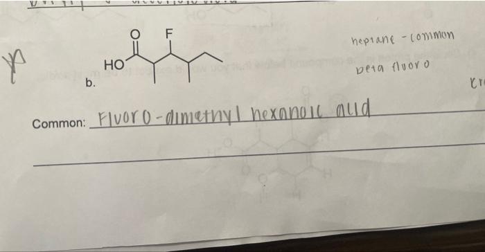Solved heplane - common b. beta fluor 0 Common: Fluor - | Chegg.com