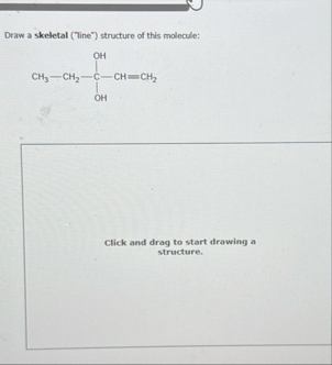 Solved Draw a skeletal ('line') ﻿structure of this | Chegg.com
