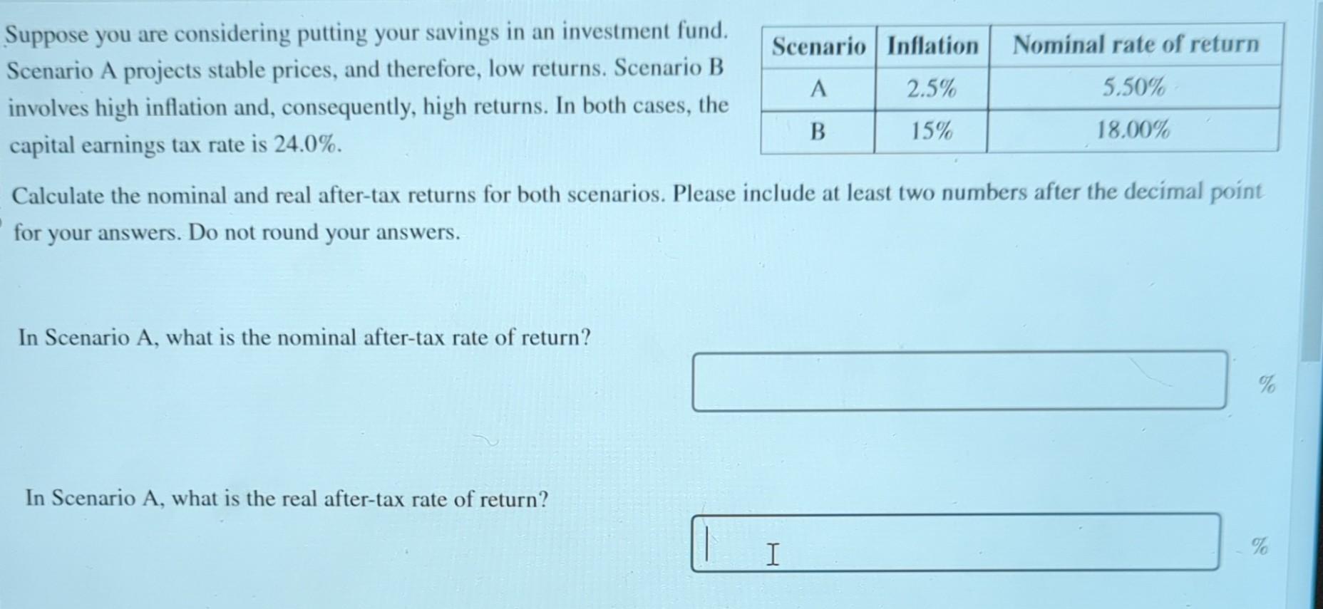 Solved Suppose you are considering putting your savings in | Chegg.com
