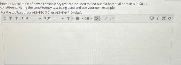 Solved Provide an example of how a constituency test can be | Chegg.com
