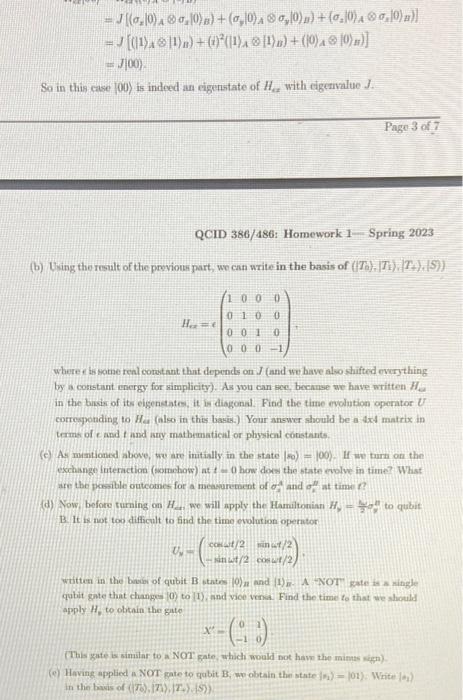Solved Here we will work through entanglement-generating | Chegg.com