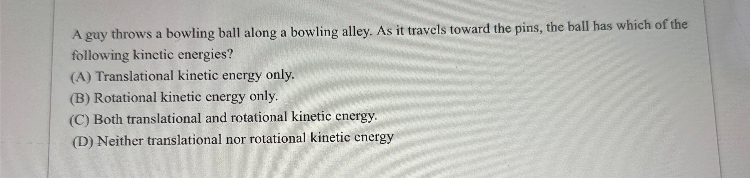 Solved A guy throws a bowling ball along a bowling alley. As | Chegg.com