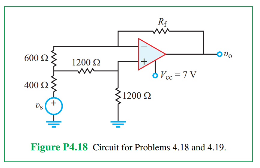Solved Figure P4.18 ﻿Circuit for Problems 4.18 ﻿and | Chegg.com