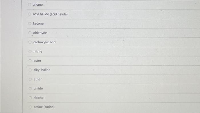 [Solved]: functional groups 21-23. The molecule shown below