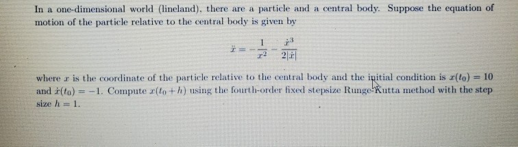 Solved In a one-dimensional world (lineland), there are a | Chegg.com