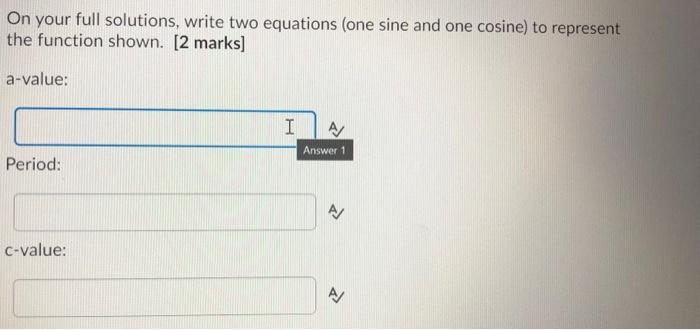 Solved Given the following graph: On your full solutions, | Chegg.com