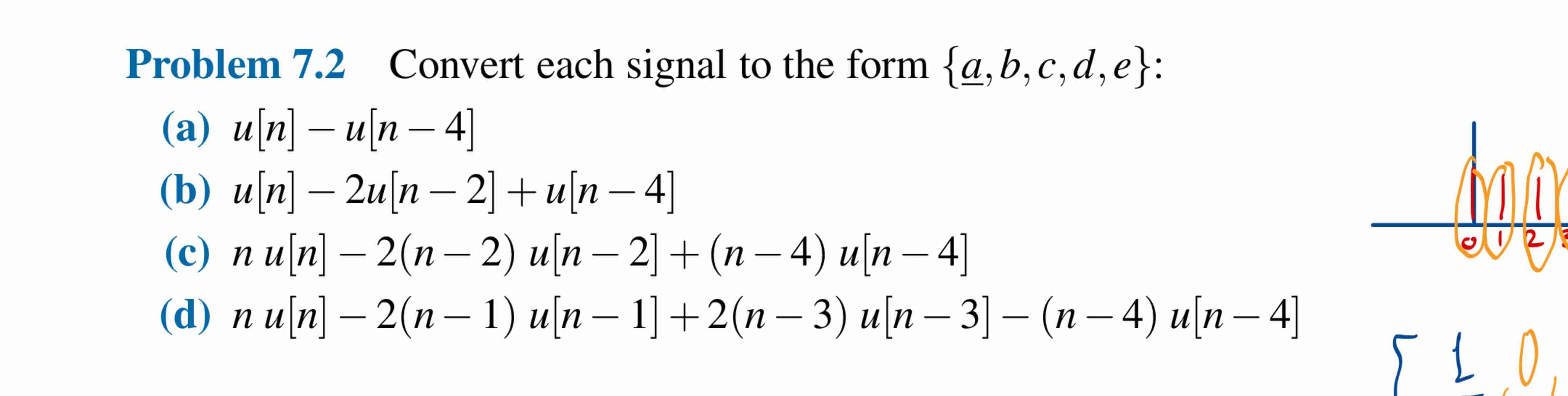 Solved Problem 7.2 ﻿Convert each signal to ﻿the form | Chegg.com