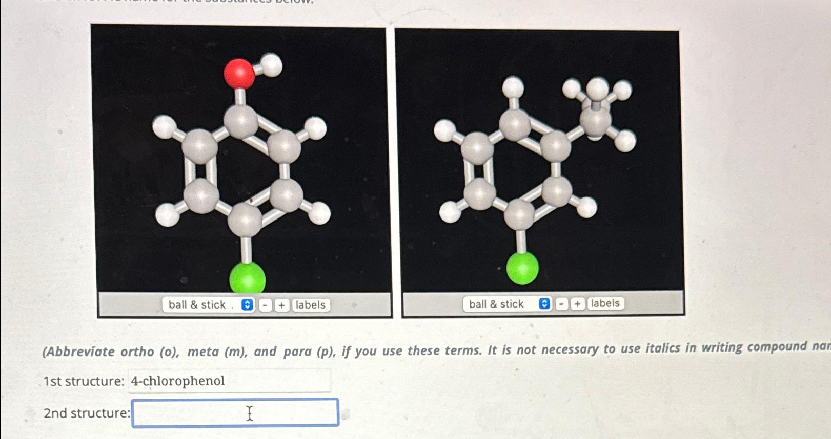 Solved (Abbreviate ortho (o), ﻿meta (m), ﻿and para (p), ﻿if | Chegg.com