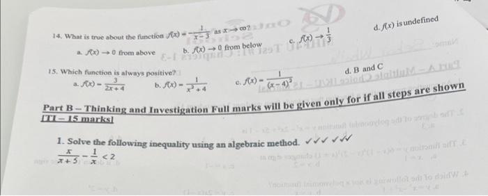 Solved 1. An equation representing a function that extends | Chegg.com