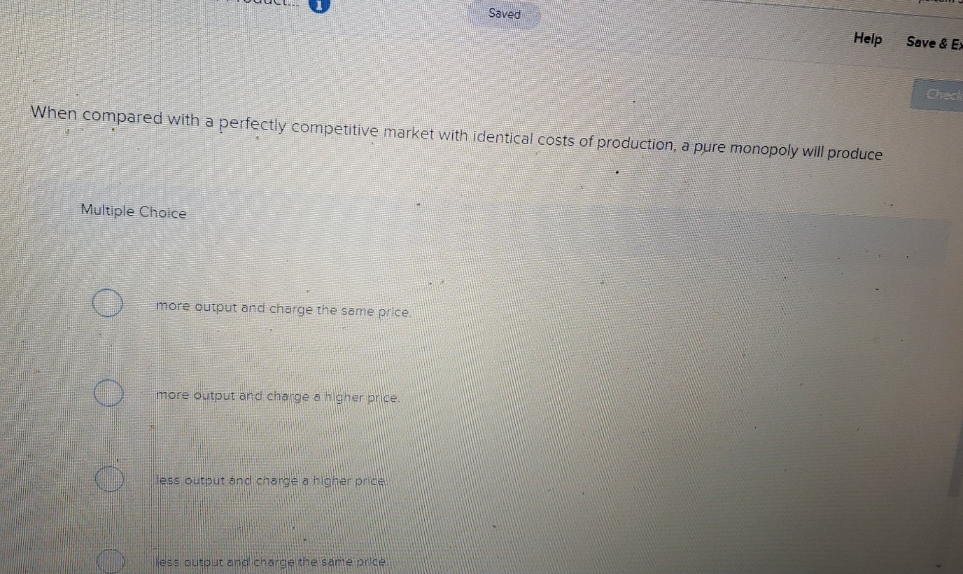 Solved SavedHelpSave & E,When compared with a perfectly | Chegg.com