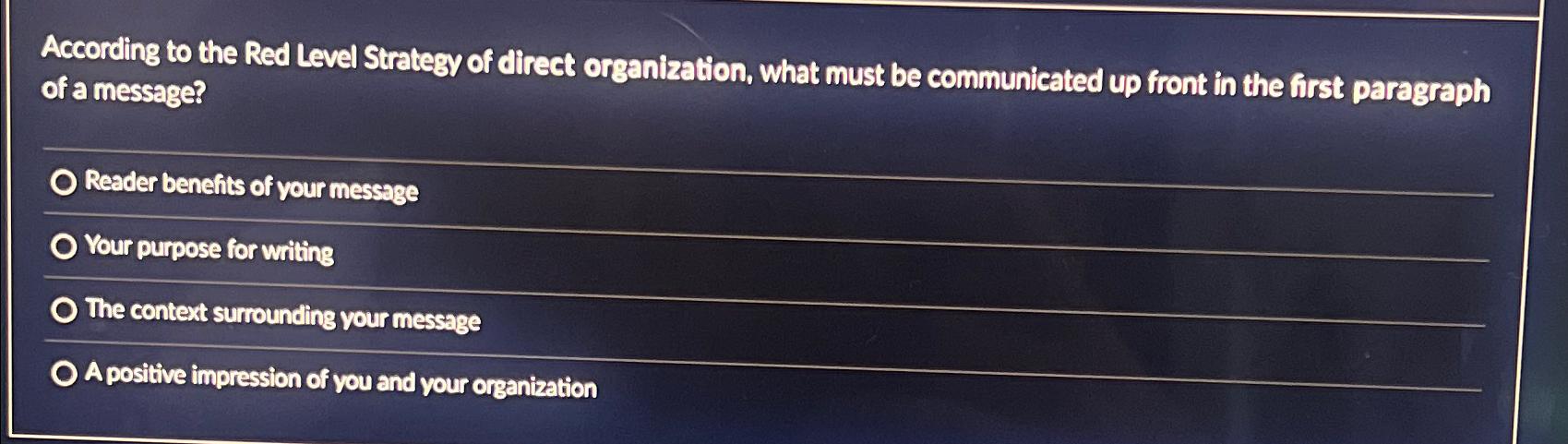 Solved According to the Red Level Strategy of direct | Chegg.com