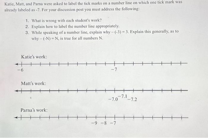 Solved Katie, Matt, and Parna were asked to label the tick | Chegg.com