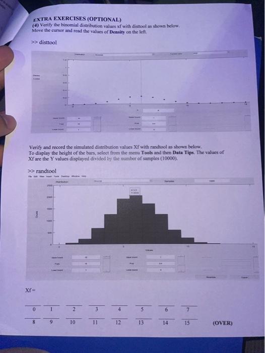 Solved EXTRA EXERCISES (OPTIONAL) (4) Verify the binomial | Chegg.com