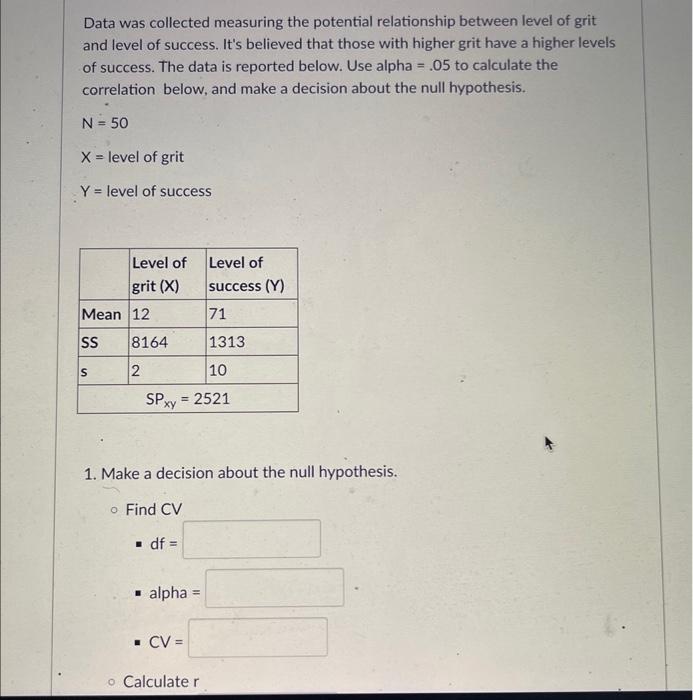 Solved Data was collected measuring the potential | Chegg.com