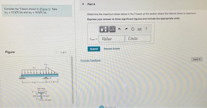 Solved Consider the T-beam shown in (Eguce 1). Take | Chegg.com