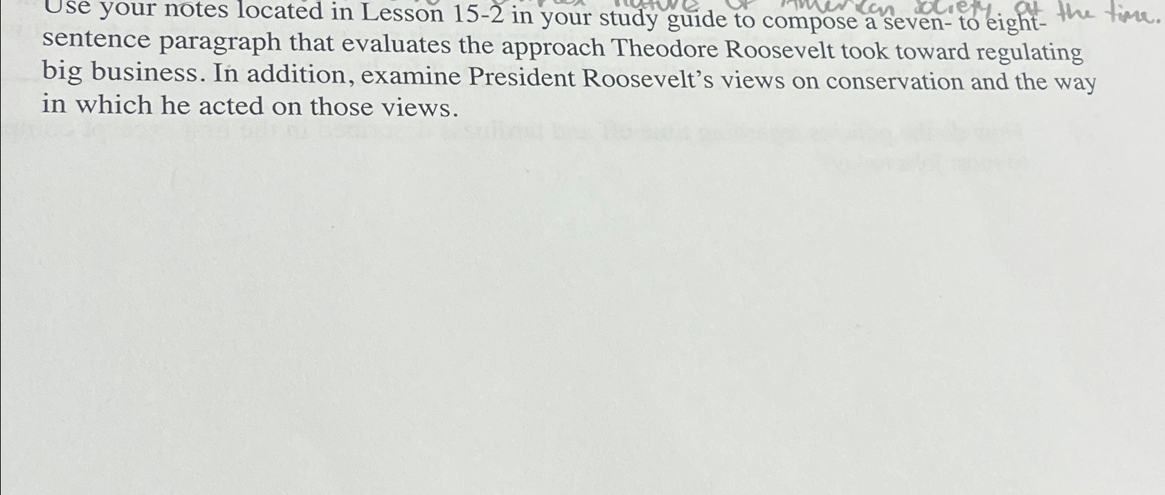 Solved Use your notes located in Lesson 15-2 ﻿in your study | Chegg.com