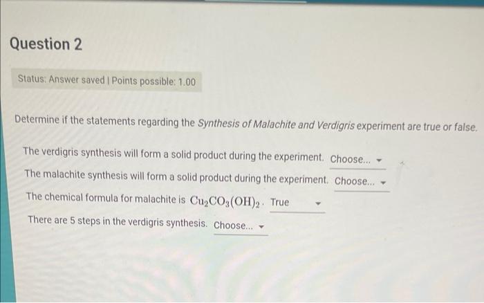 Solved Determine if the statements regarding the Synthesis | Chegg.com