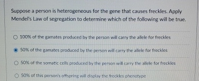 Solved Suppose a person is heterogeneous for the gene that | Chegg.com