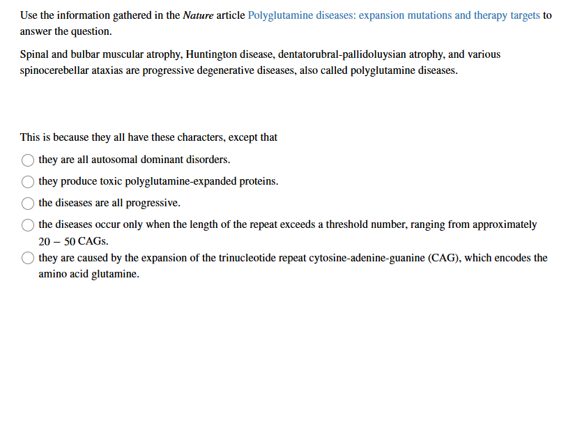 High Quality SOLUTION Use the information gathered in the Nature article | Chegg.com