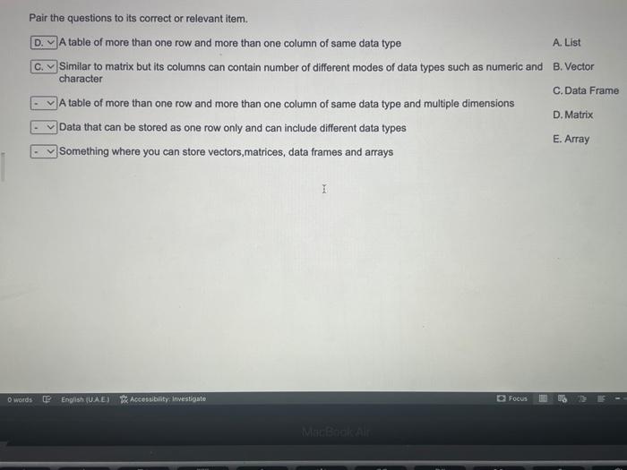 Solved What is the result of the following R command: sum