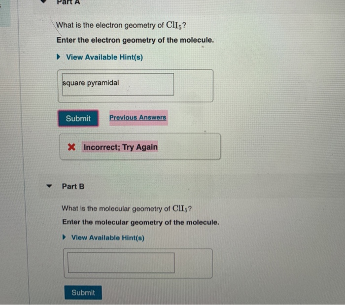 Solved Chlorine pentaiodide, CII5, is an example of a | Chegg.com