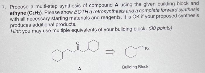 Solved Propose a multi-step synthesis of compound A using | Chegg.com