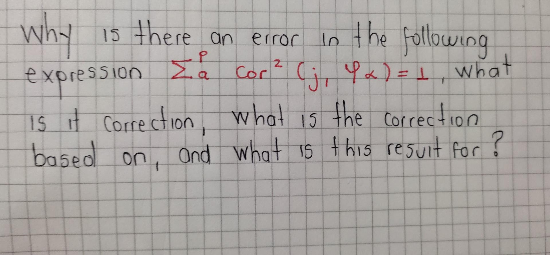 Solved Why is there an error in the following expression | Chegg.com