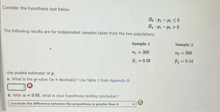 Solved Consider the hypothesis test below. | Chegg.com