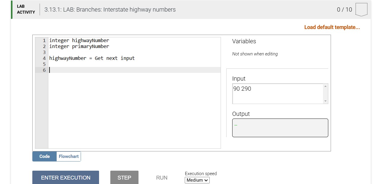 [Solved]: 3.13 LAB: Branches: Interstate highway numbers P