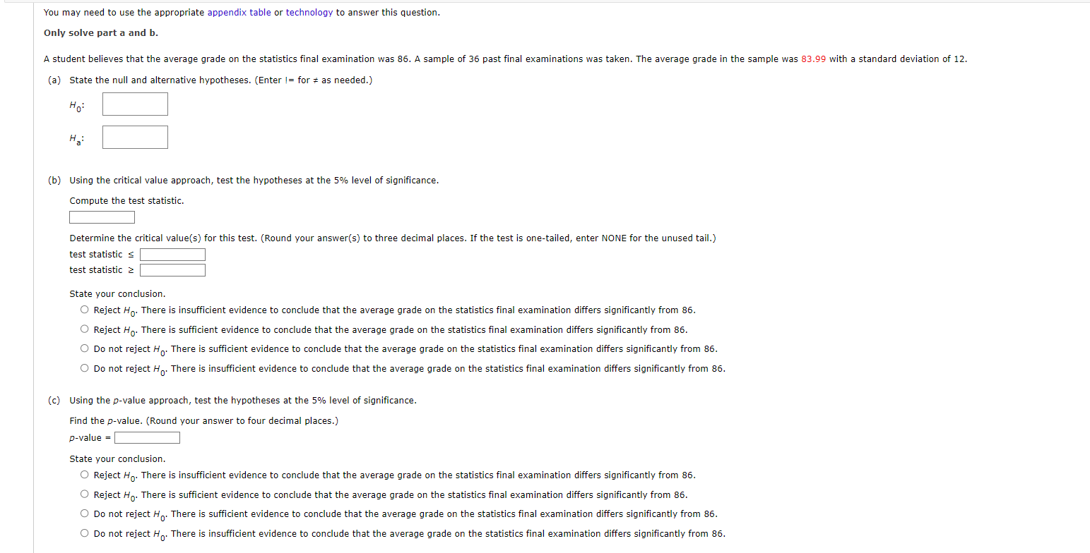 Solved You may need to use the appropriate appendix table or | Chegg.com