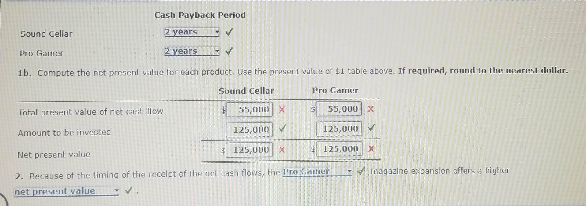 Solved Cash Payback Period, Net Present Value Method, and | Chegg.com