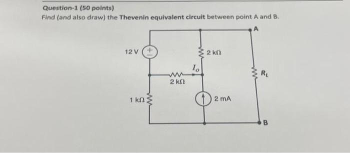Solved Question-1 (50 points) Find (and also draw) the | Chegg.com