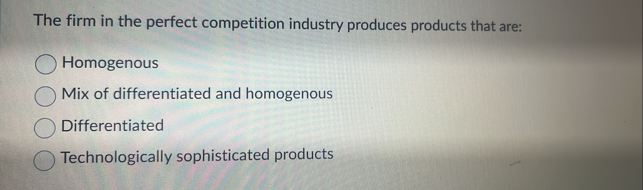 Solved The firm in the perfect competition industry produces | Chegg.com