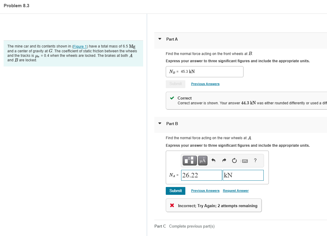 Solved by an EXPERT Problem 8.3The mine car and its contents shown in | Chegg.com
