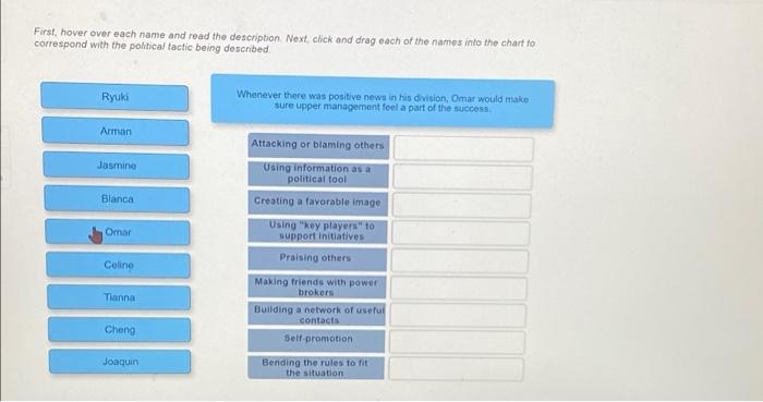 Solved First, hover over each name and read the description. | Chegg.com