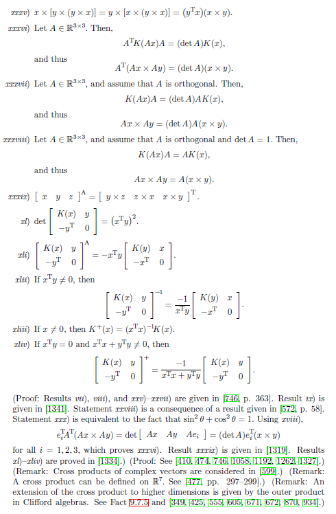 Fact 3.10.1. Let x,y,z,w∈R3, and define the | Chegg.com