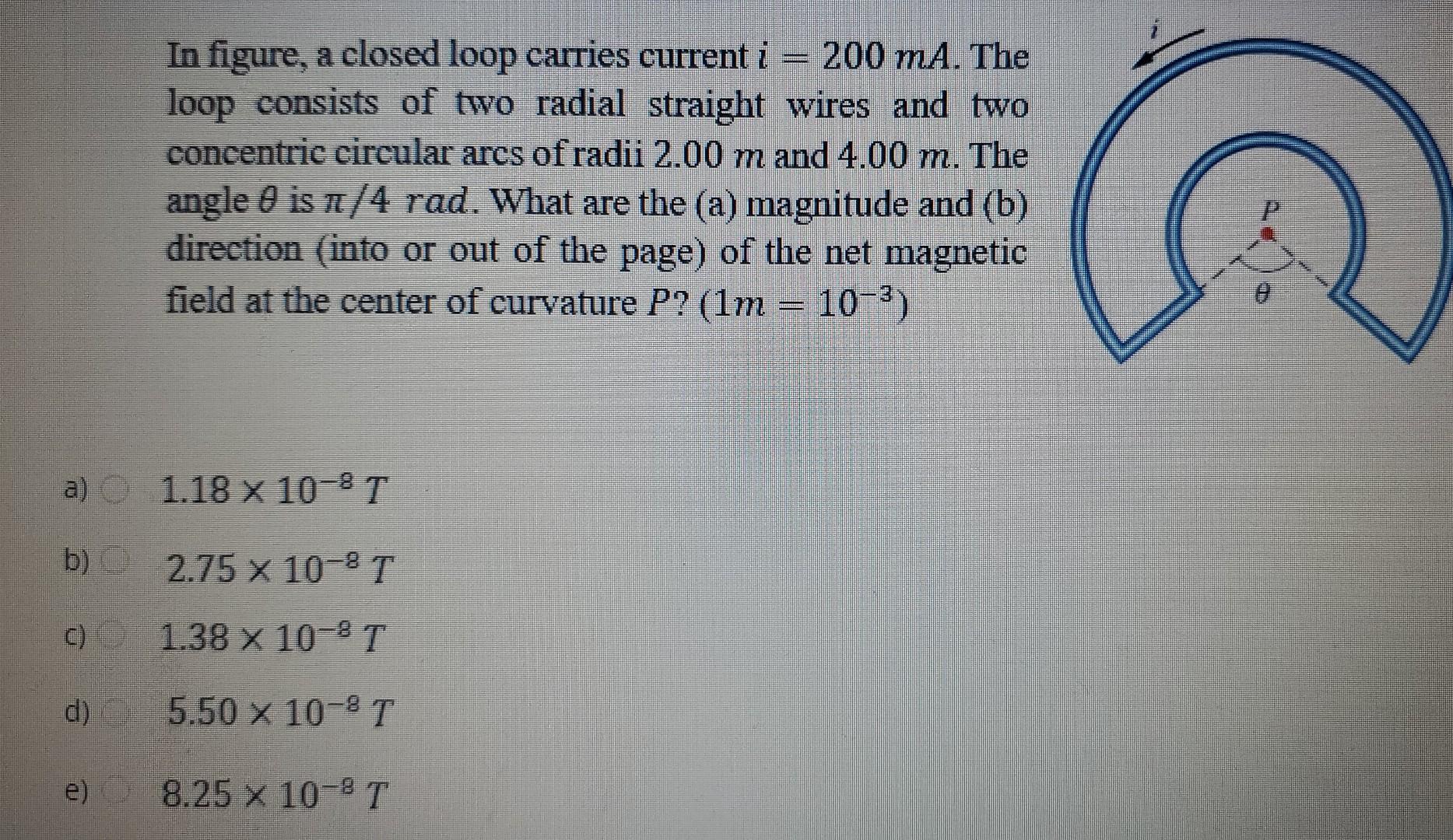 Solved In figure, a closed loop carries current i=200 mA. | Chegg.com