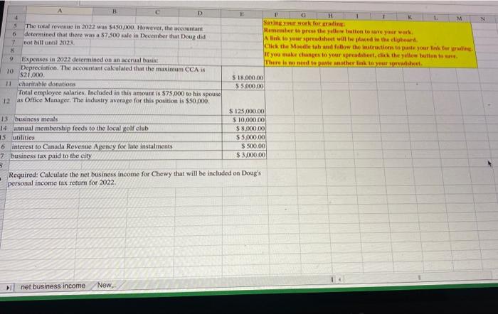 Required: Calculate the net business income for Chewy | Chegg.com