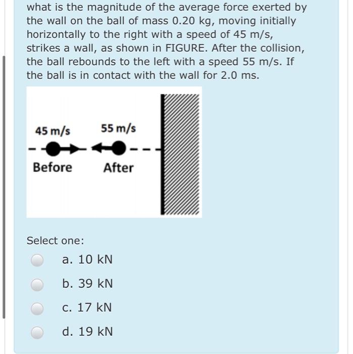 Solved what is the magnitude of the average force exerted by | Chegg.com
