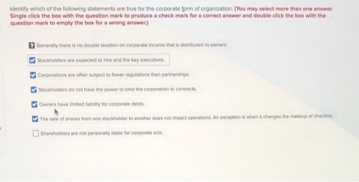 Solved Identify which of the following statements are true | Chegg.com